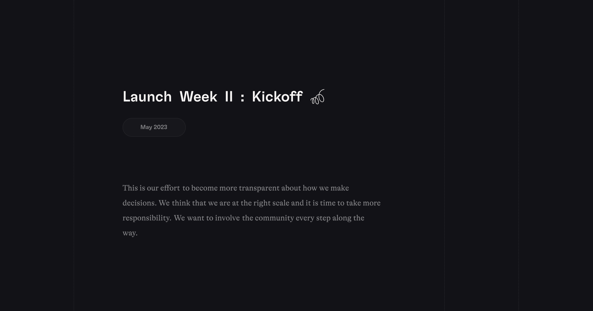 Launch Week II : Kickoff 🔥 | Grandeur